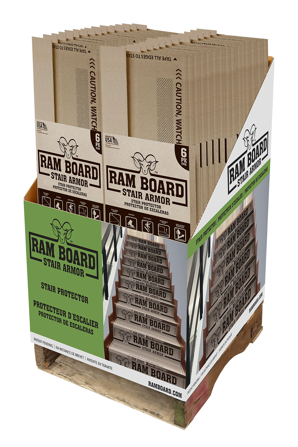 Ram Board Stair Armour (Heavy Duty Protection) - Tri-Shield Protection